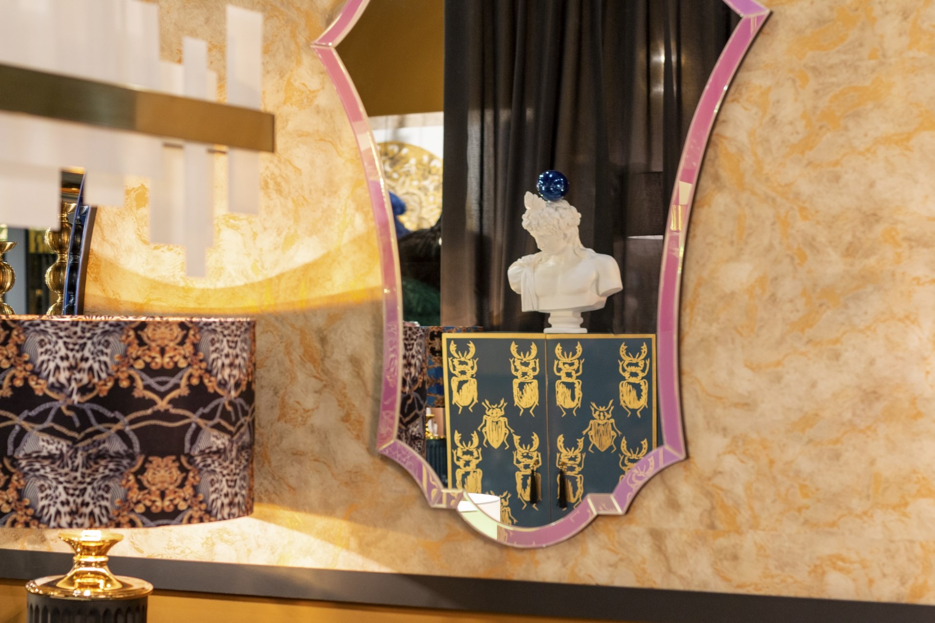 Miroir Venise Rose Iridescent - Majdeltier