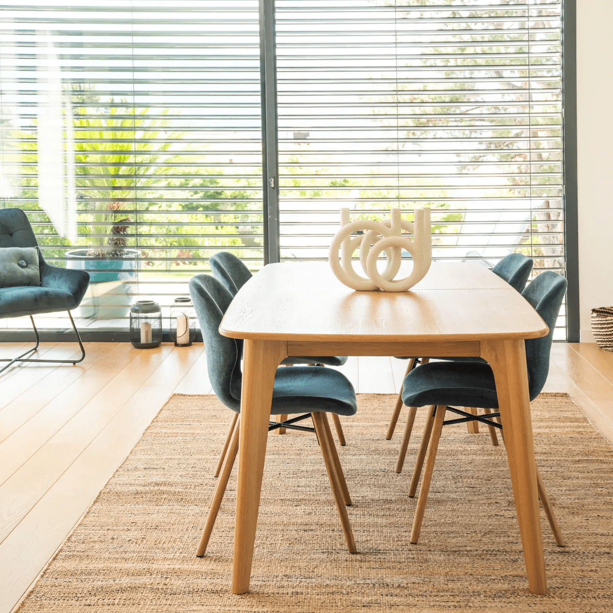 Table De Repas Chêne Clair Extensible 180 cm (230cm) - Majdeltier
