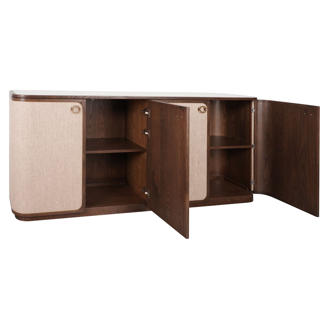 Buffet Willox 180 cm Chêne et Lin - Majdeltier - Design Contemporain